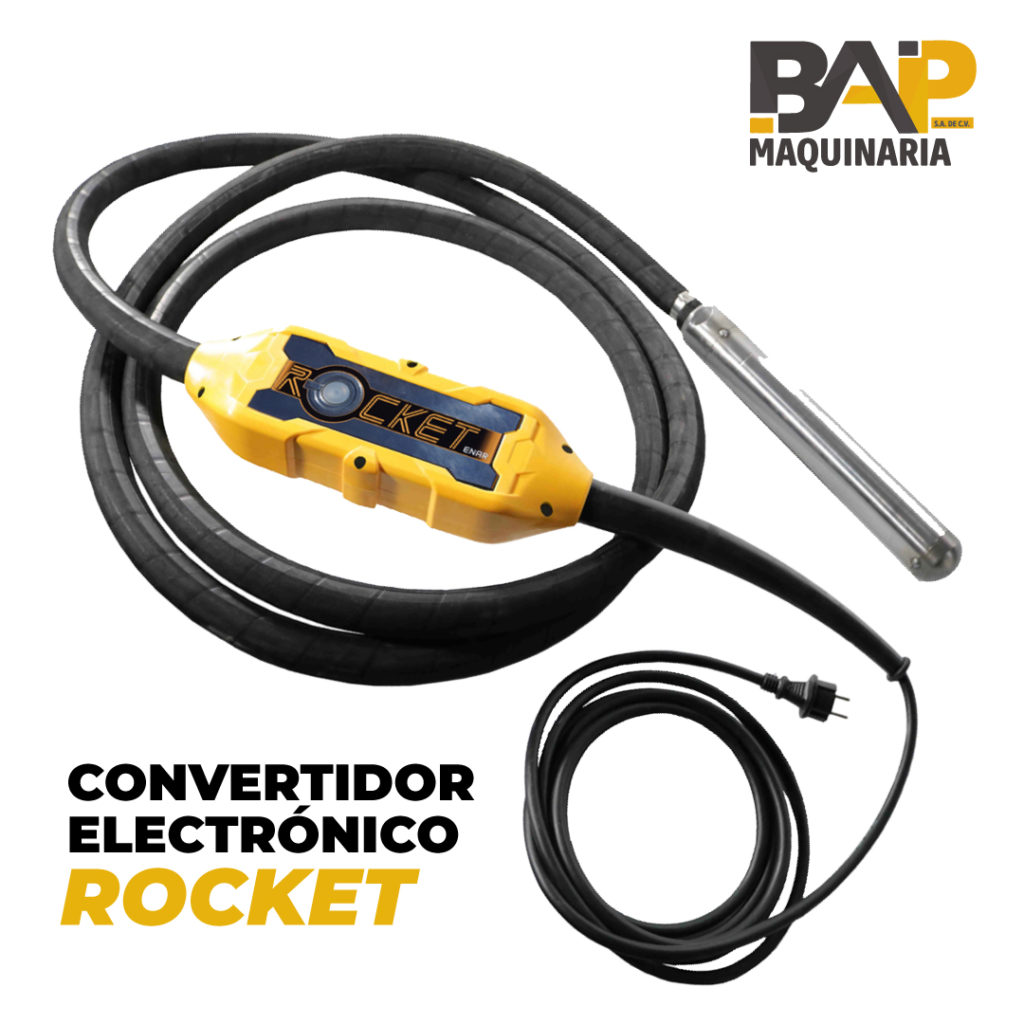 Vibrador de Concreto Electrónico ROCKET - ENAR - BAP Maquinaria SA de CV